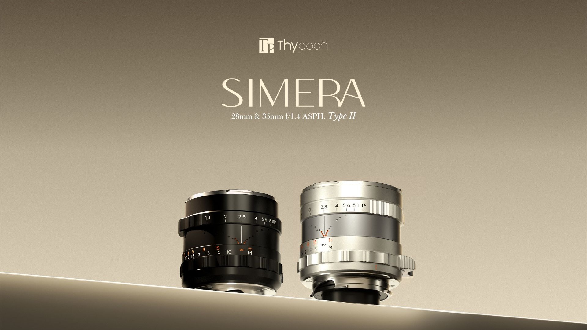 Thypoch Simera 28mm F1.4 and Simera 35mm F1.4 Type II focus tab versions unveiled - PRONEWS